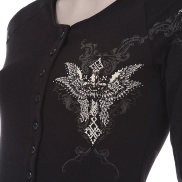 LA Bus Stop | Tops | La Bus Stop Long Sleeve Top Wcrosswingsbling ...